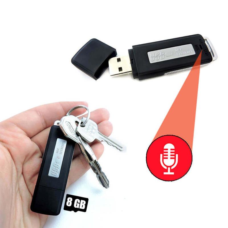 Mini Gravador de Voz Grava 15 Horas Pen Drive Secreto - Empório Forte ...