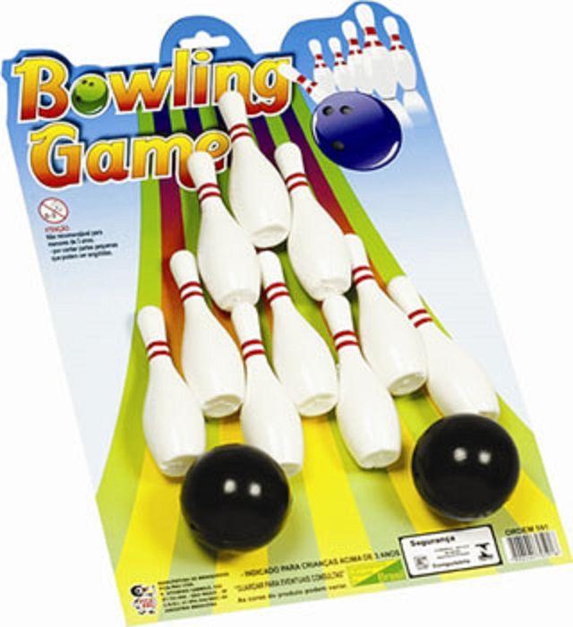Mini Jogo Boliche 10 Pinos 9,5 Cm e 2 Bolas - 100588 - Pica Pau ...