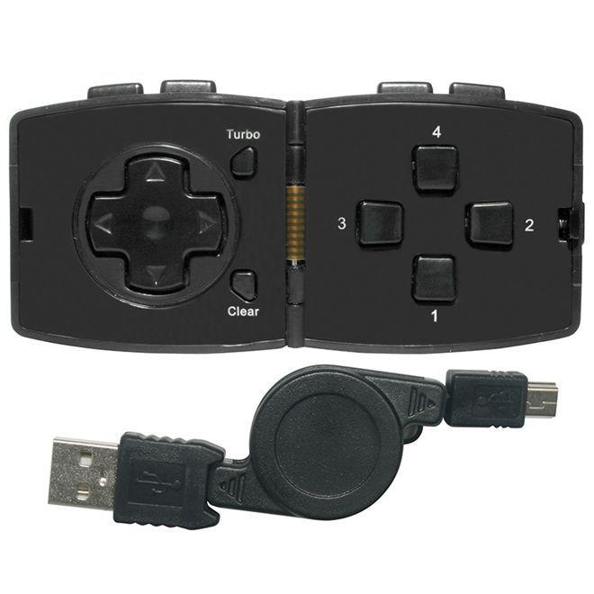 Mini Joystick Controlador Usb Pc Gamer Preto Joypad Íon - Controle para ...