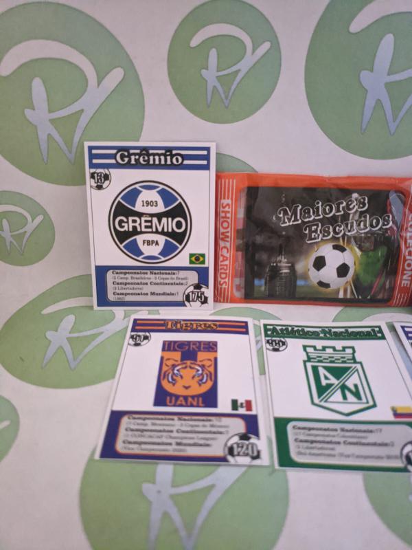 MINI KIT CARDS - MAIORES ESCUDOS DE FUTEBOL - Cards Figurinhas ...