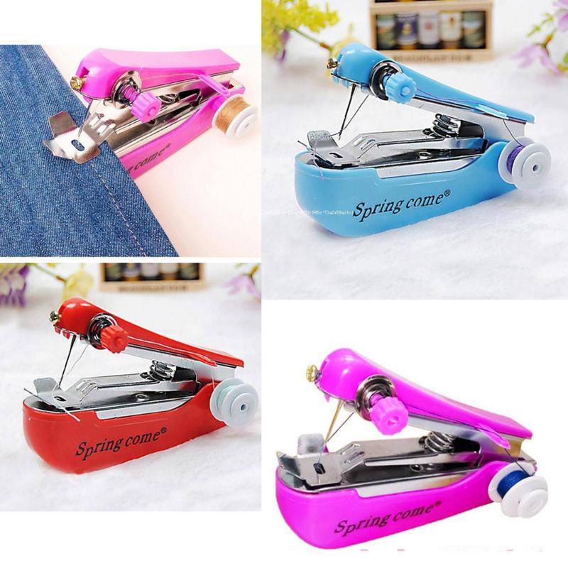 Mini Maquina De Costura Manual Portátil De Mão Pratico Linha - dfjn ...