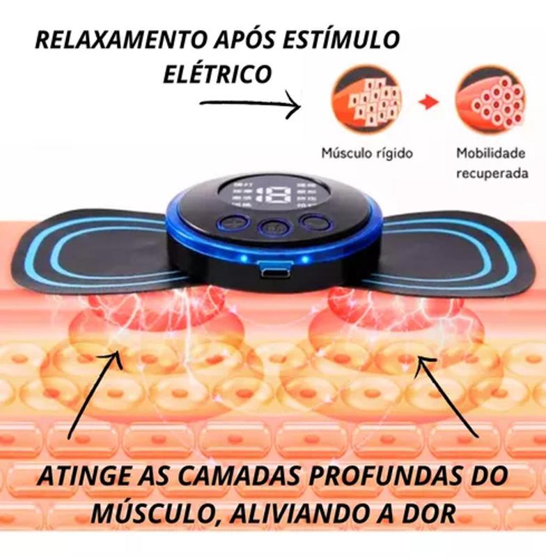 Mini Massageador Portátil Recarregável Elétrico Sem Fio Dor ...