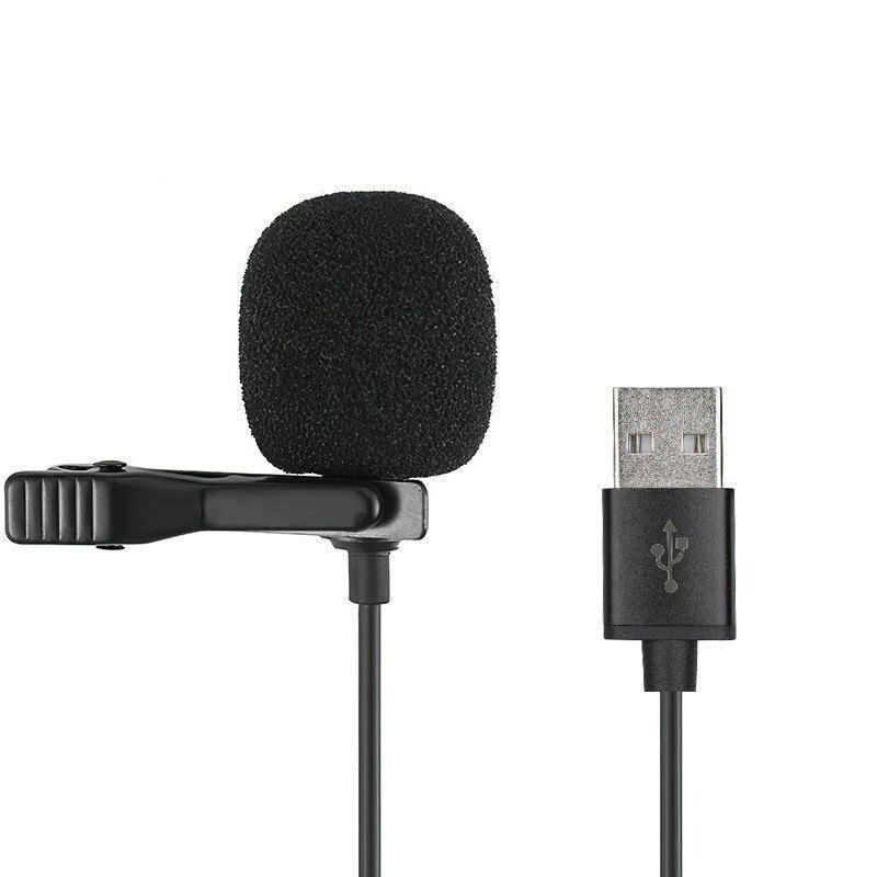 Mini Microfone Usb De Com Clip Para Computador Note 150cm - Lapela USB ...
