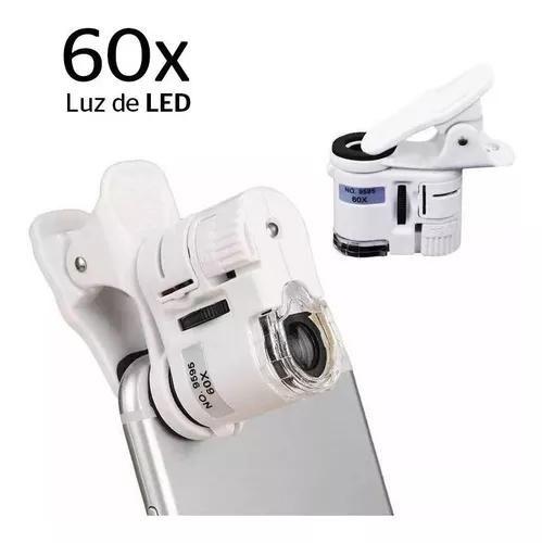 Mini Microscópio Lupa Portátil Câmera Zoom Led 60x Celular - SHOP ...