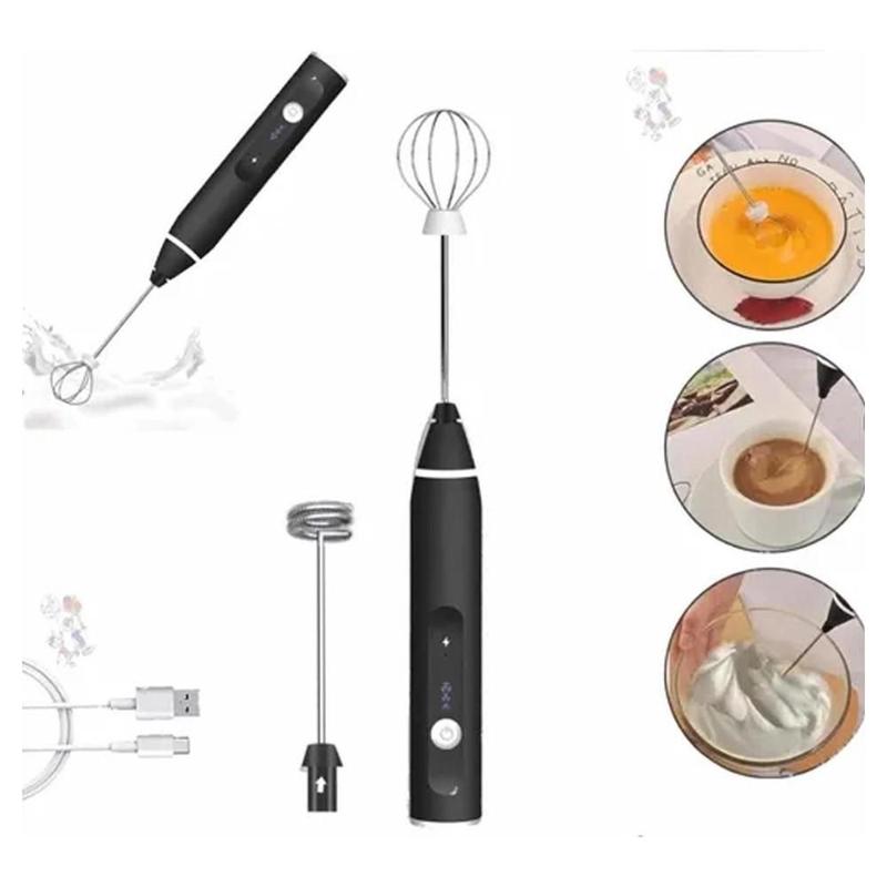 Mini Mixer Batedor Elétrico Bebidas E Ovos Portátil Preto - Utimix ...