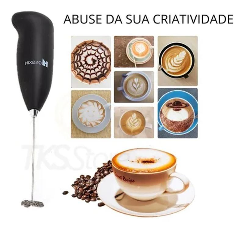 Mini Mixer Leite Café Capuccino Shake Copo Misturador Espuma ...