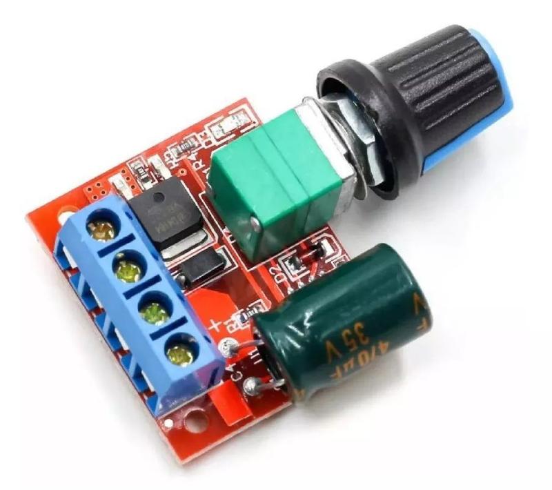 Mini Módulo Controlador Velocidade Pwm Motor 12v 5a Dc 5-35v - rb ...