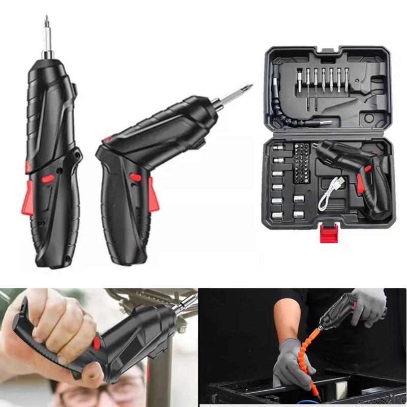 Mini Parafusadeira Furadeira Elétrica Sem Fio Portátil Usb - Thinkwork ...