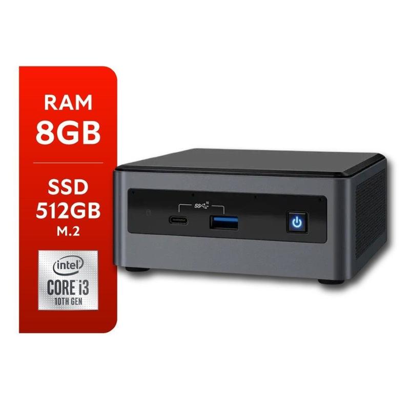 Mini PC Intel i3 10110U 8GB SSD 512GB UHD Intel 600 Certo PC - NUC 204 ...