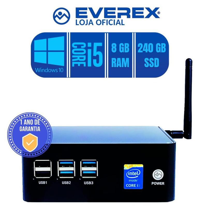 Mini PC NUC CORE I5 8GB 240GB OT5 WIN 10 - Everex - Mini PC - Magazine ...