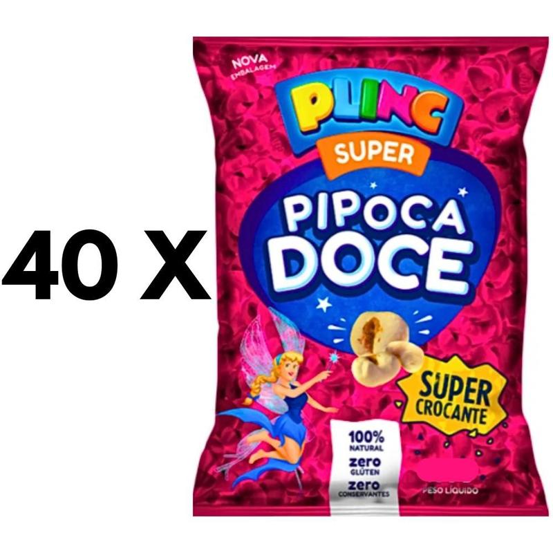 Mini Pipoca Doce PLINC 20g - 1 Fardo C/ 40 un - Pipoca Doce - Magazine ...