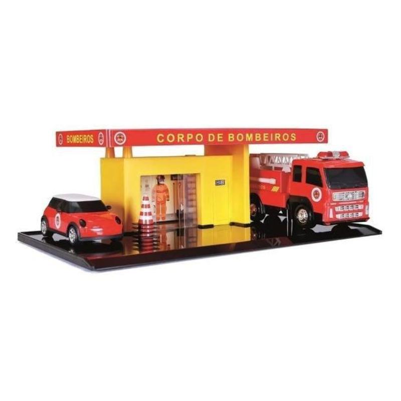 Mini Posto De Bombeiro Poliposto Poliplac - Pistas - Magazine Luiza