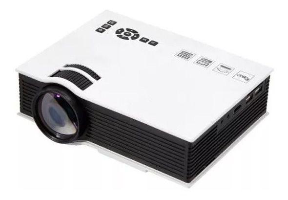 Mini Projetor Led Profissional Uc68 Wifi 1800 Lumen Miracast Luuk Young ...