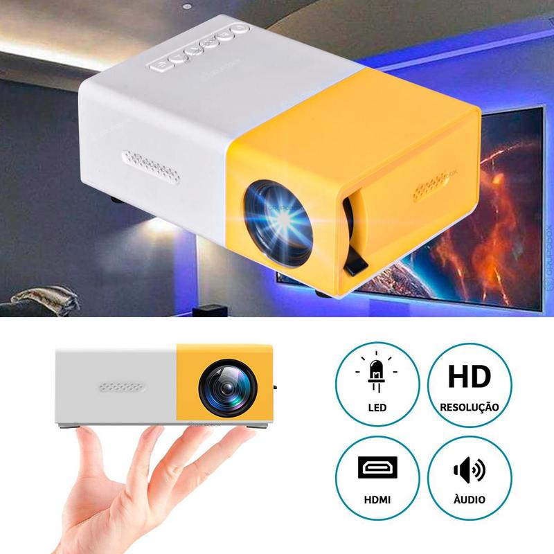 Mini Projetor Portatil De Imagens 600lm Led Projetor HD - Led Projector ...