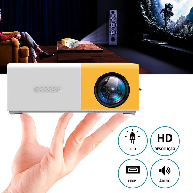 Mini Projetor Portátil Full Hd Led 600 Lumens Usb Sd Hdmi - Led Projector - Projetor - Magazine ...