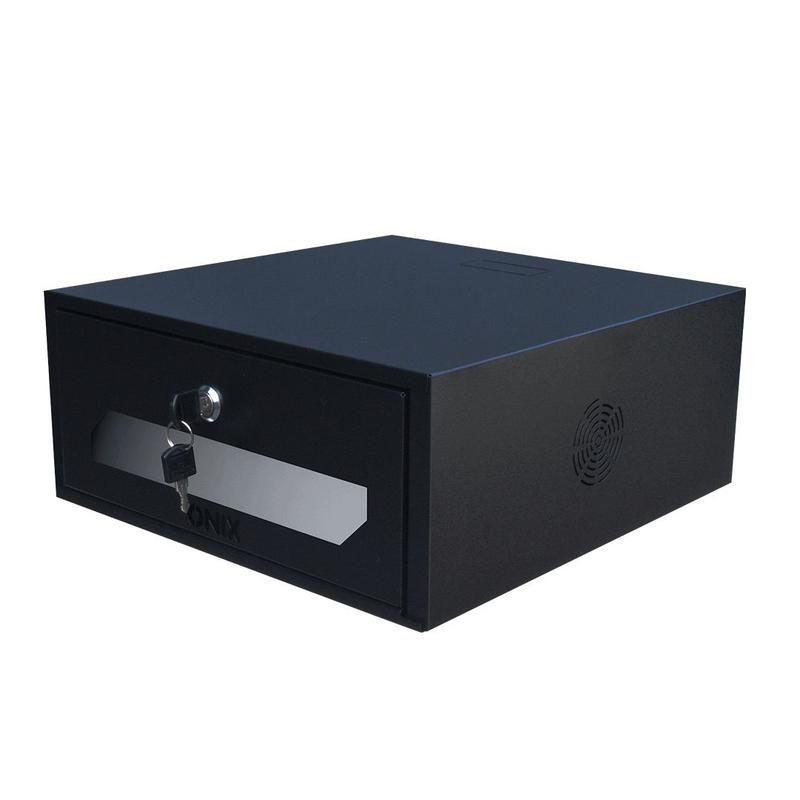 Mini Rack 15 - Preto c/ chave Gold - ONIX SECURITY - Rack Organizador ...