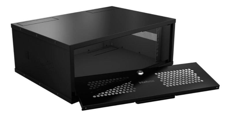 Mini Rack Organizador Intelbras 3u Montado Parede Cftv Informatica ...