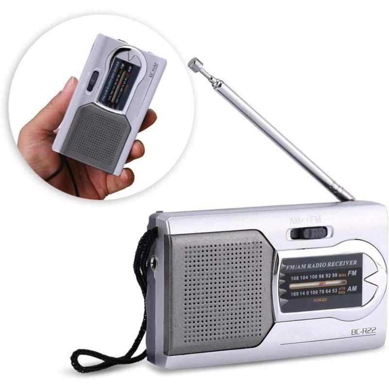 Mini Rádio Am Fm De Bolso Portátil P2 Com Entrada Fone De Ouvido Alto ...