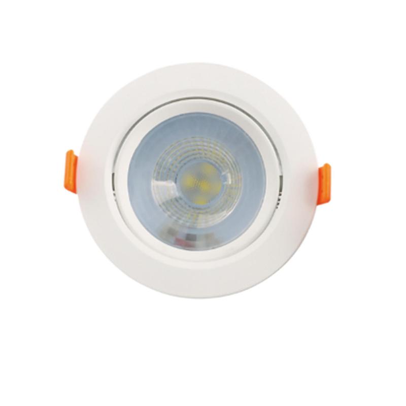 Mini Spot Led Redondo Embutir 5w 3000k Bivolt Direcionável - LUMINAING ...