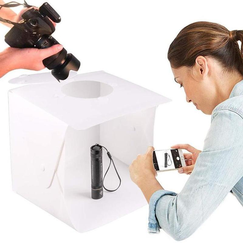 Mini Studio Fotográfico Estúdio Portátil 40 Leds + 6 Fundos - CS ...