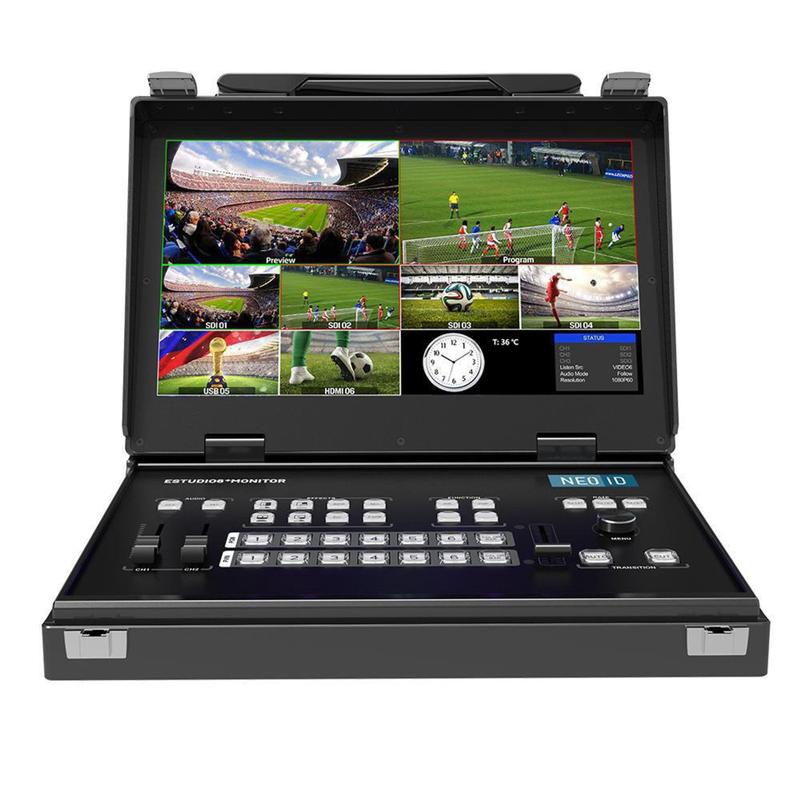 Mini Switcher De Vídeo Neoid Estudio 6 + Monitor - Monitor de Áudio ...
