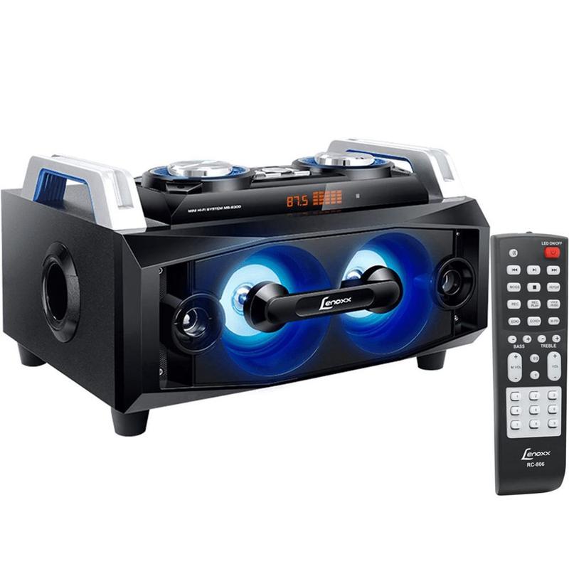 Mini System Lenoxx Ms8300 150w Rms Bluetooth Fm Mp3 Aux Usb - Mini ...