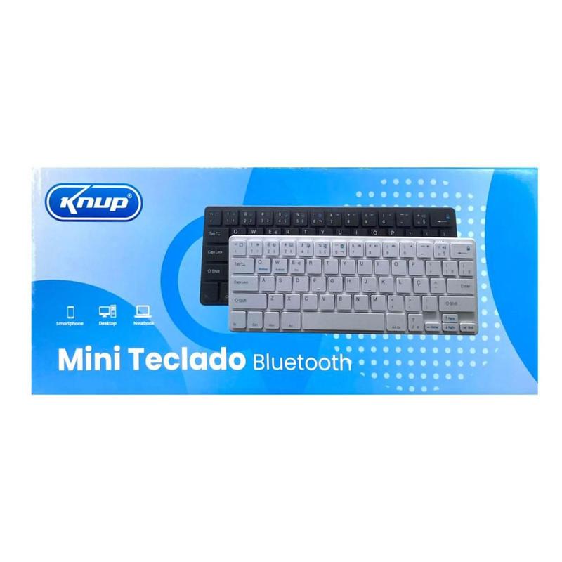 Mini Teclado Knup Bluetooth Multimídia USB PC e Notebook - Teclado para ...