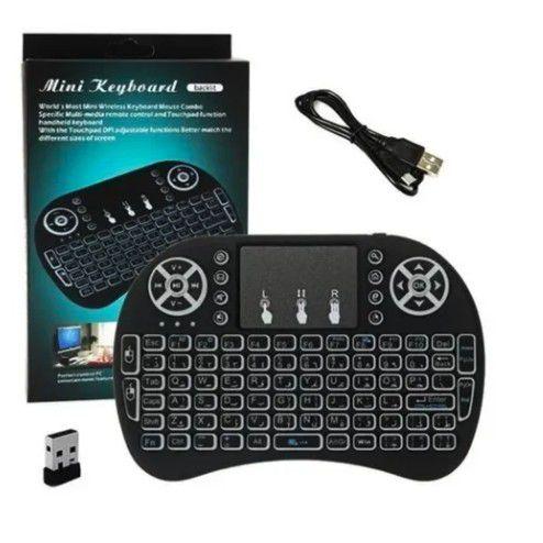 Mini Teclado Wireless Sem Fio Keyboard Touch Usb Smart PC - Compre Já ...