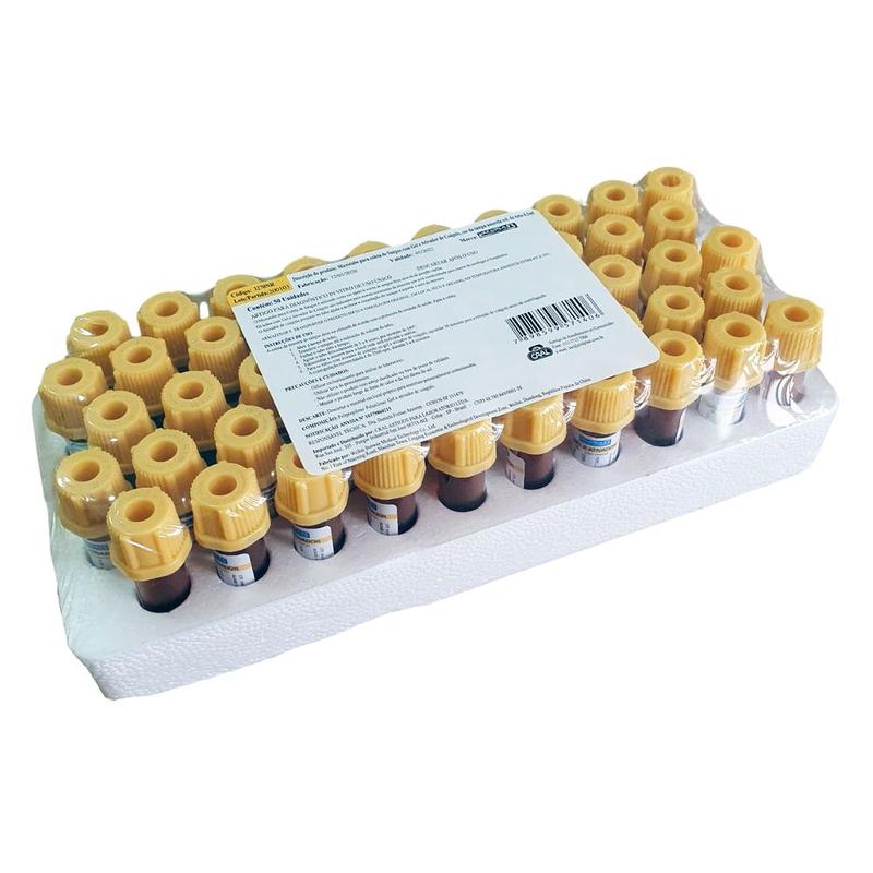 Mini Tubo de Coleta com Gel e Ativador de Coágulo 0,5 ml Âmbar (CRAL ...