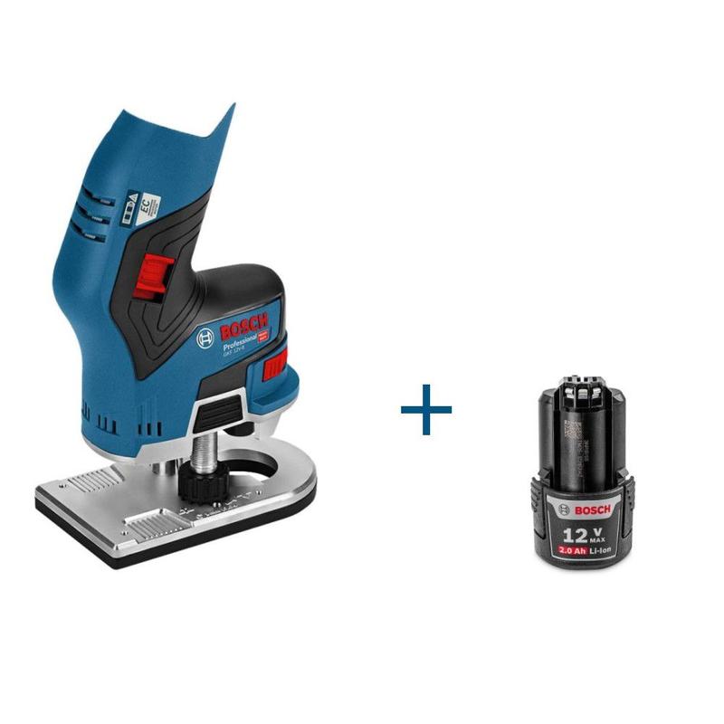 Mini Tupia GKF 12V-8 Bosch + Bateria GBA 12V 2,0Ah - Outros Ferramentas ...