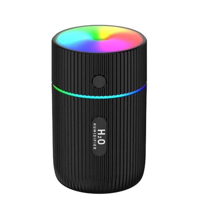 Mini Umidificador Ar Ambiente Lâmpada Usb Portátil Botão Led Colorido ...