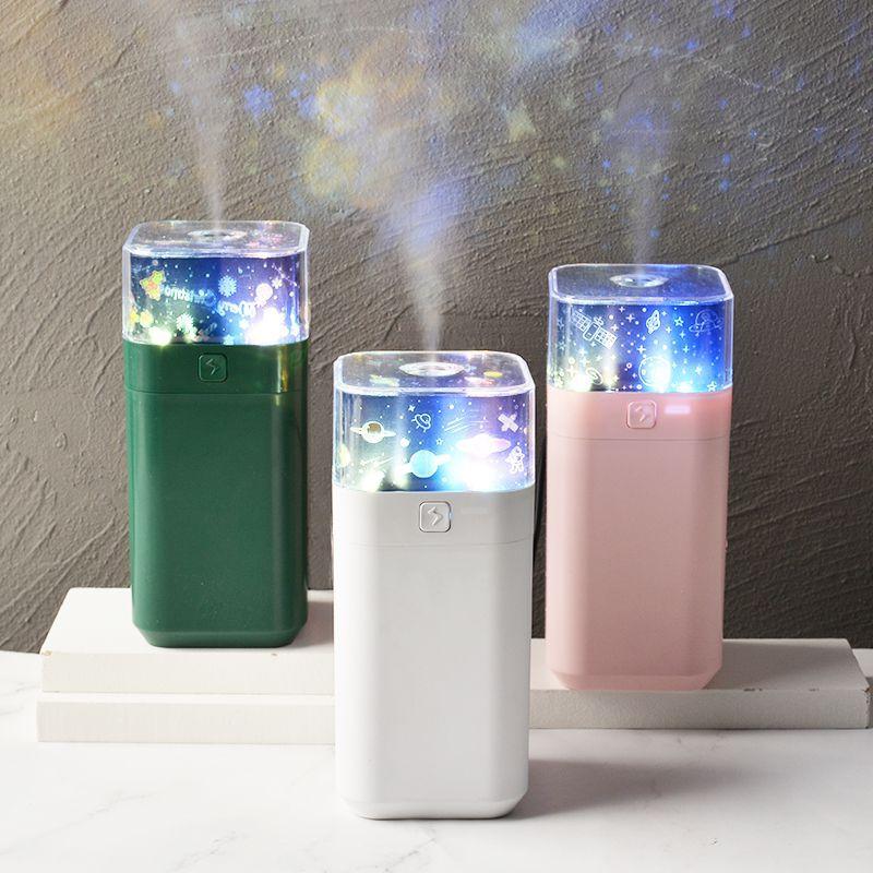 Mini Umidificador e Purificador de Ar Portátil com Projetor USB ...