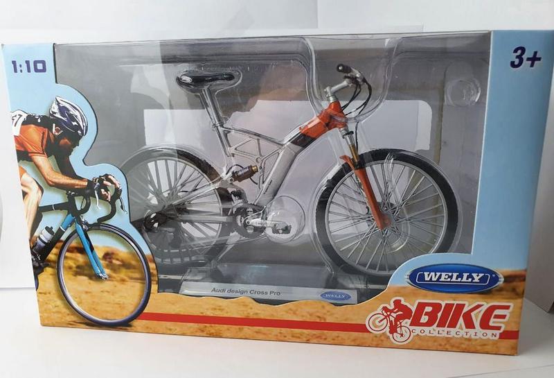 Miniatura Bicicleta Audi Design Cross Pro - Welly - Escala 1/10 em Metal - Carrinhos e Cia ...