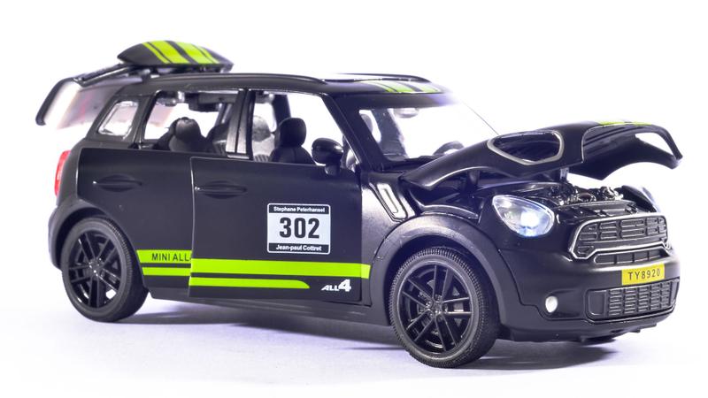 Miniatura carro mini cooper s 4 portas 1:32 abre 4 portas malas e capo ...