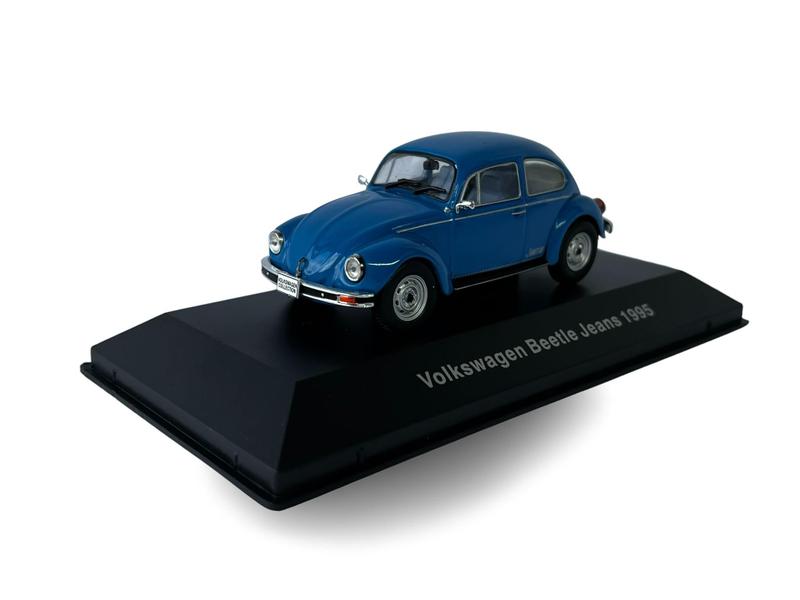 Miniatura Coleção Volkswagen Nº 64 Fusca 1995 Azul 1:43 - Planeta ...