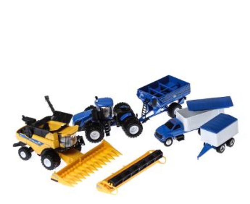 Miniatura Conjunto De Colheita CR9.90 1/64 - New Holland - Carrinhos e ...