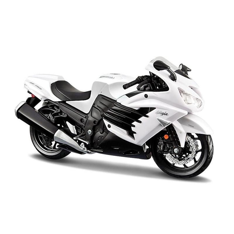 Miniatura - Moto - Kawasaki Ninja Zx-14R - 1:12 - Maisto Motocycles - Branca - Miniaturas de ...