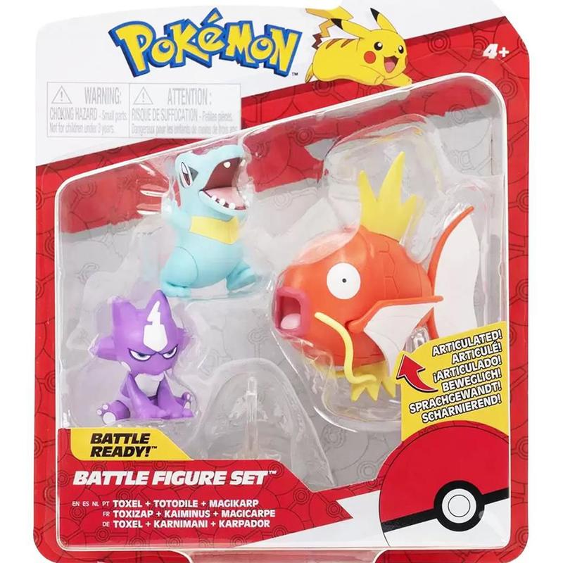 Miniatura Pokémon Figura de Batalha Set Com 3 Bonequinhos - Sunny ...