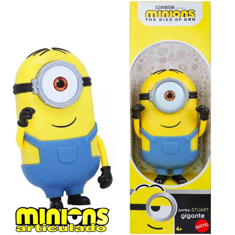 Minions Boneco Articulado Gigante Stuart - 15 cm - Mattel GPM39 ...