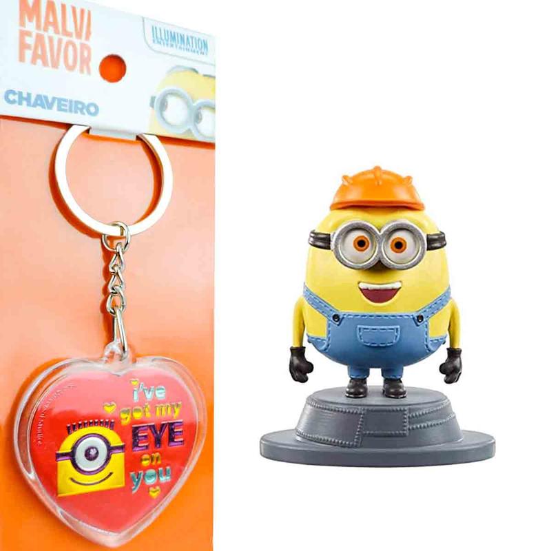 Minions Boneco com Base Otto The Rise of Gru Mattel + Chaveiro ...
