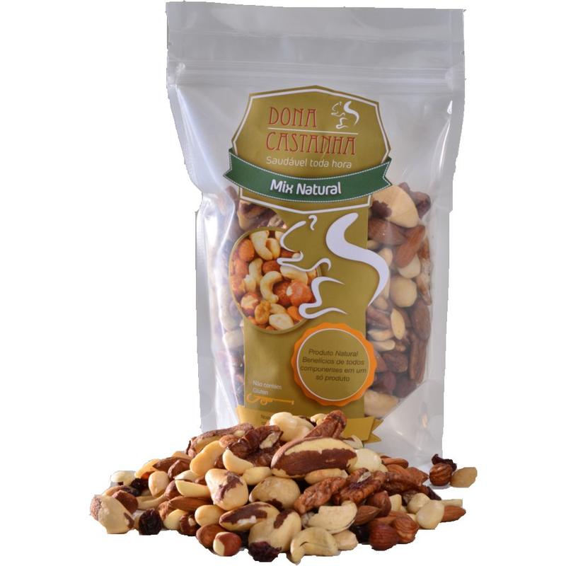 Mix de Nozes e Castanhas Natural Gourmet 400g - Sem Sal - Dona Castanha ...
