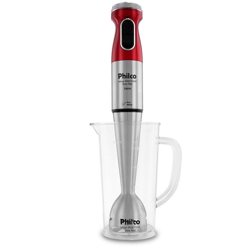 Mixer Philco PMX750VI Inox Red 750W - Mixer - Magazine Luiza