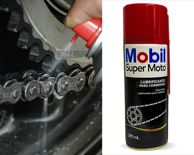 mobil chain lube 200ml lubrificante de corrente spray super moto ...