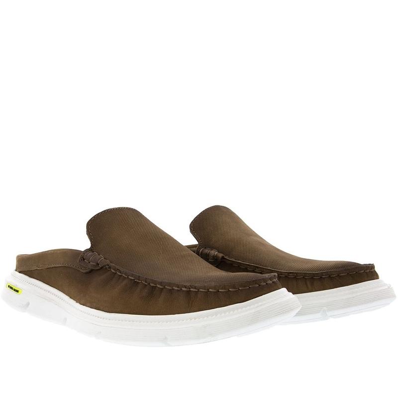 Mocassim Mule Democrata Smith UltraLight Couro Marrom - Mocassim ...