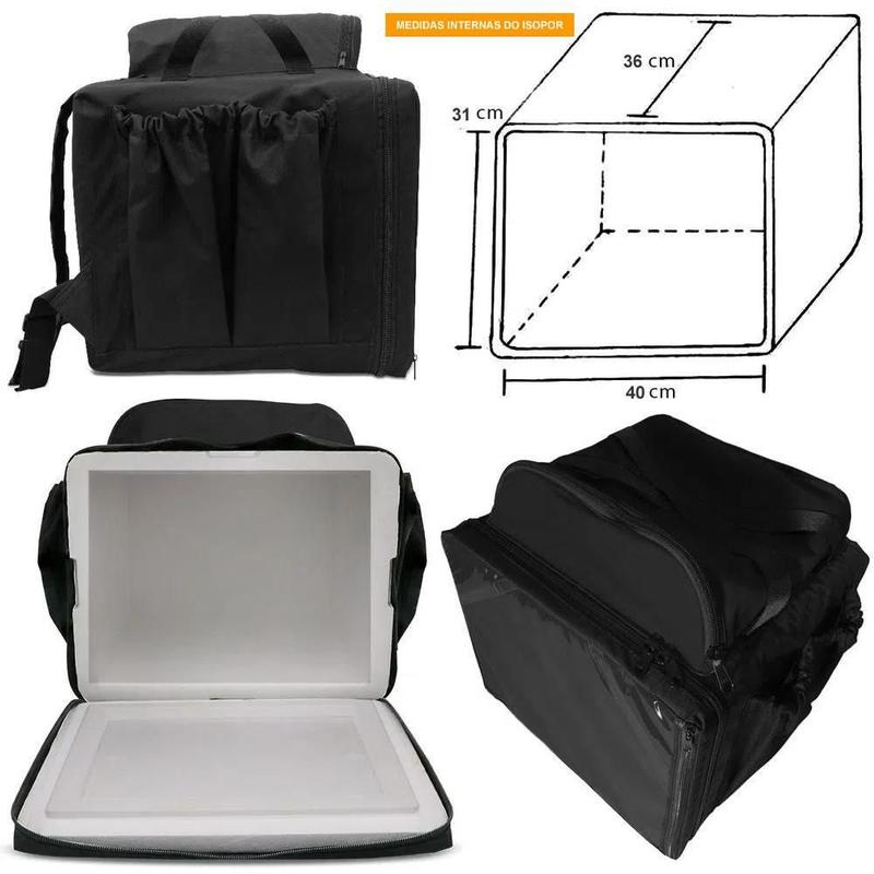 Mochila Bag Aplicativo Pizza Delivery Caixa Isopor - Mochila Entregador ...