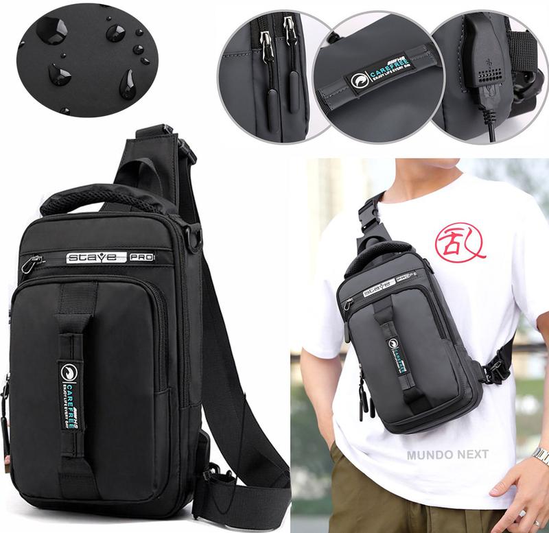 Mochila Bolsa Mala Transversal Cross Body Diagonal De Ombro - Premiun ...