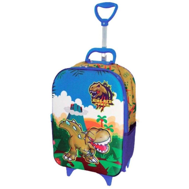 Mochila de Rodinha Soft Dino com Lancheira Maxtoy - Diplomata - Mochilas - Magazine Luiza