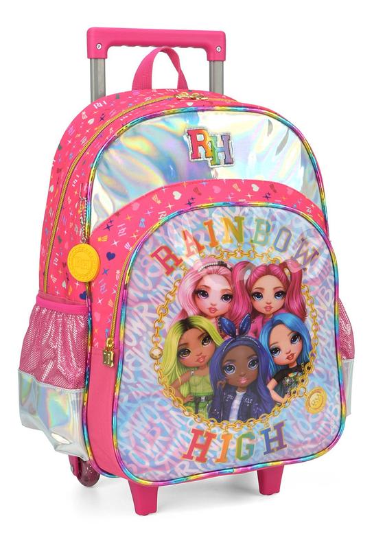 Mochila de rodinhas rainbow infantil menina grande Oficial - Luxcel - Mochila Infantil ...