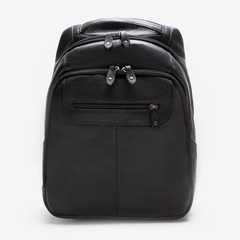 Mochila Em Couro Preto - Democrata - Mochilas - Magazine Luiza