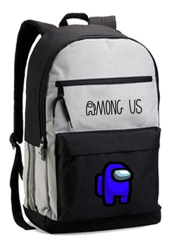 Mochila Escolar Among Us Cor Azul Bolsa Material - Nessa Stop - Mochila ...